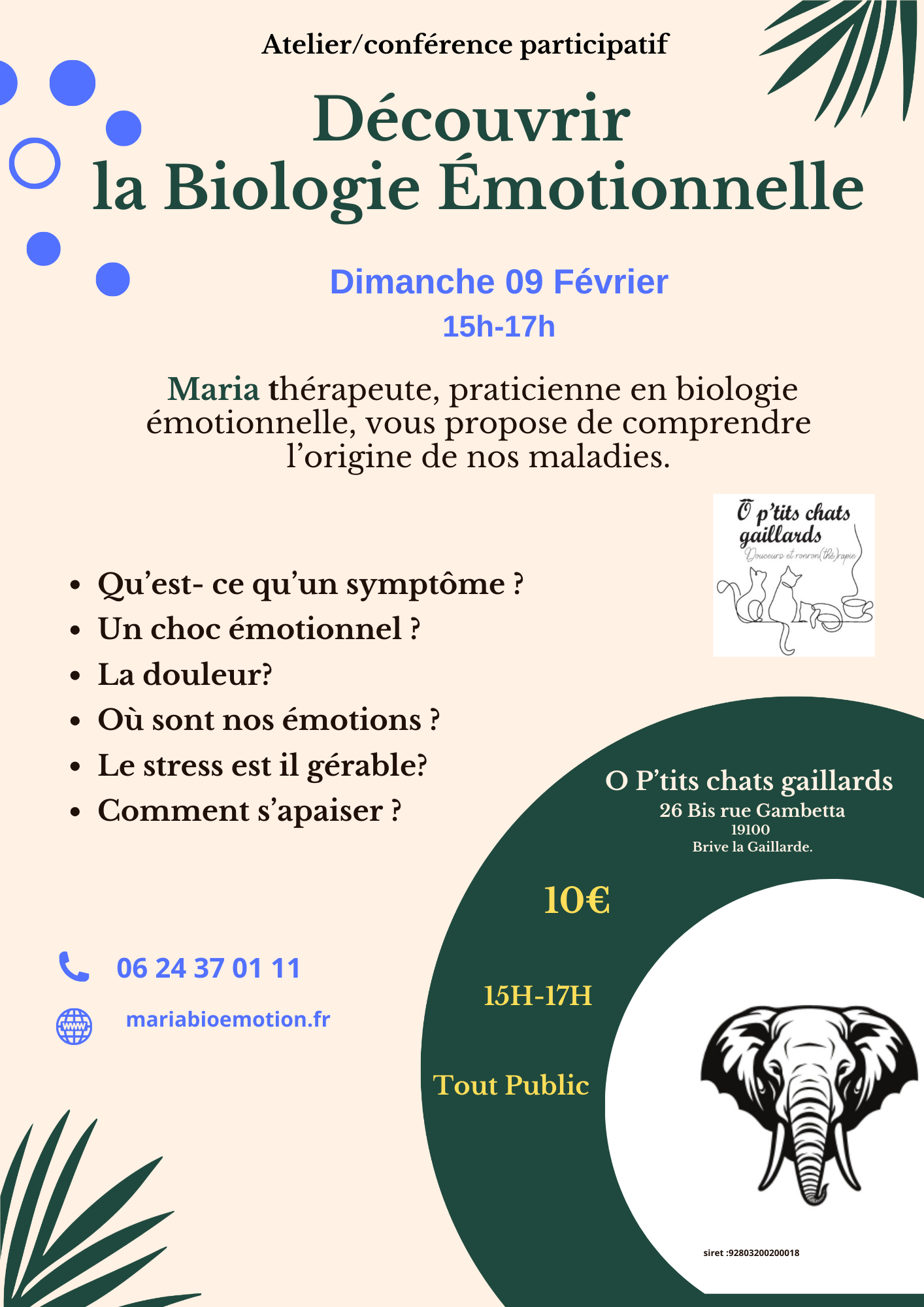 Conférence participative : les émotions dans notre santé
